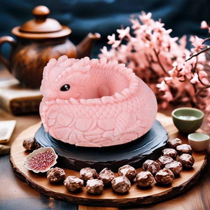 ปีงูขนมแม่พิมพ์เสี่ยวหลงพุดดิ้งนมแช่แข็งมูสเค้กเครื่องบดอาหารเครื่องมือ ...