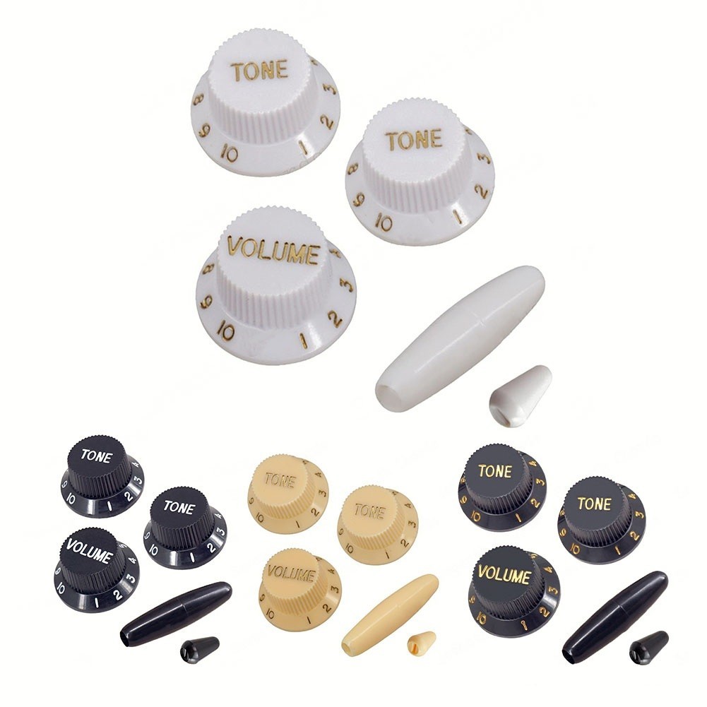 ⭐ BIG DISCOUNTS⭐ New Arrival~3PCS Guitars Strat Knob 1 Volume 2 Tone ...