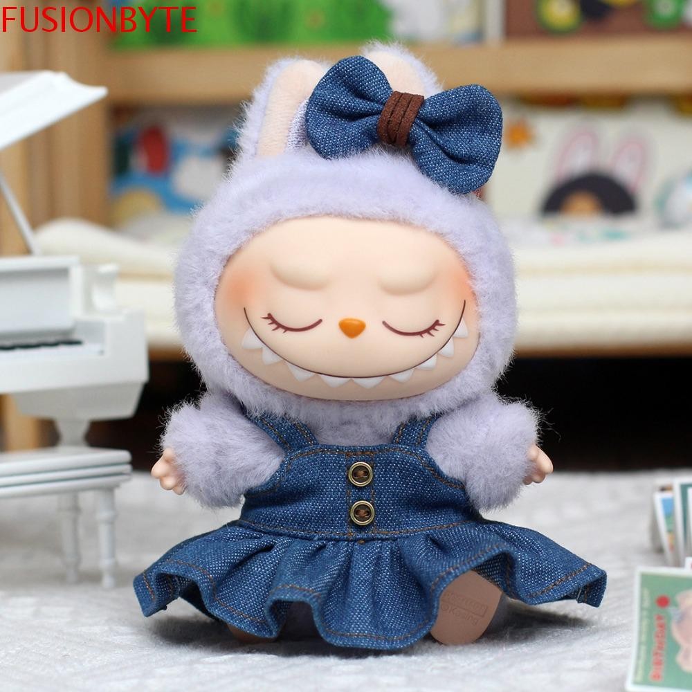 FUSIONBYTE 17 ซม.Labu เสื้อผ้า,กีฬาชุด Kings Cloak Labubu ตุ๊กตาเสื้อผ้า, ตุ๊กตาตุ๊กตาชุด Crown ...