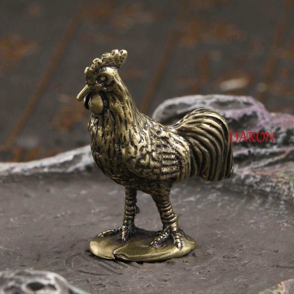 DARON Rooster Miniatures, ทองเหลืองโบราณทองเหลืองไก่, Retro Rooster สิบ ...