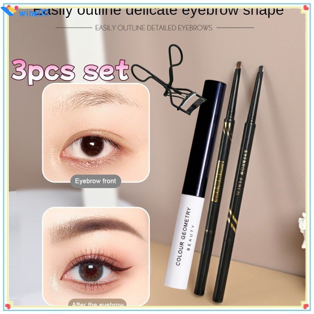 Bobeini ที่ดัดขนตามาสคาร่าคิ้วแบบใหม่ ปากกาเขียนคิ้วแบบสามเหลี่ยม 2 หัว ...