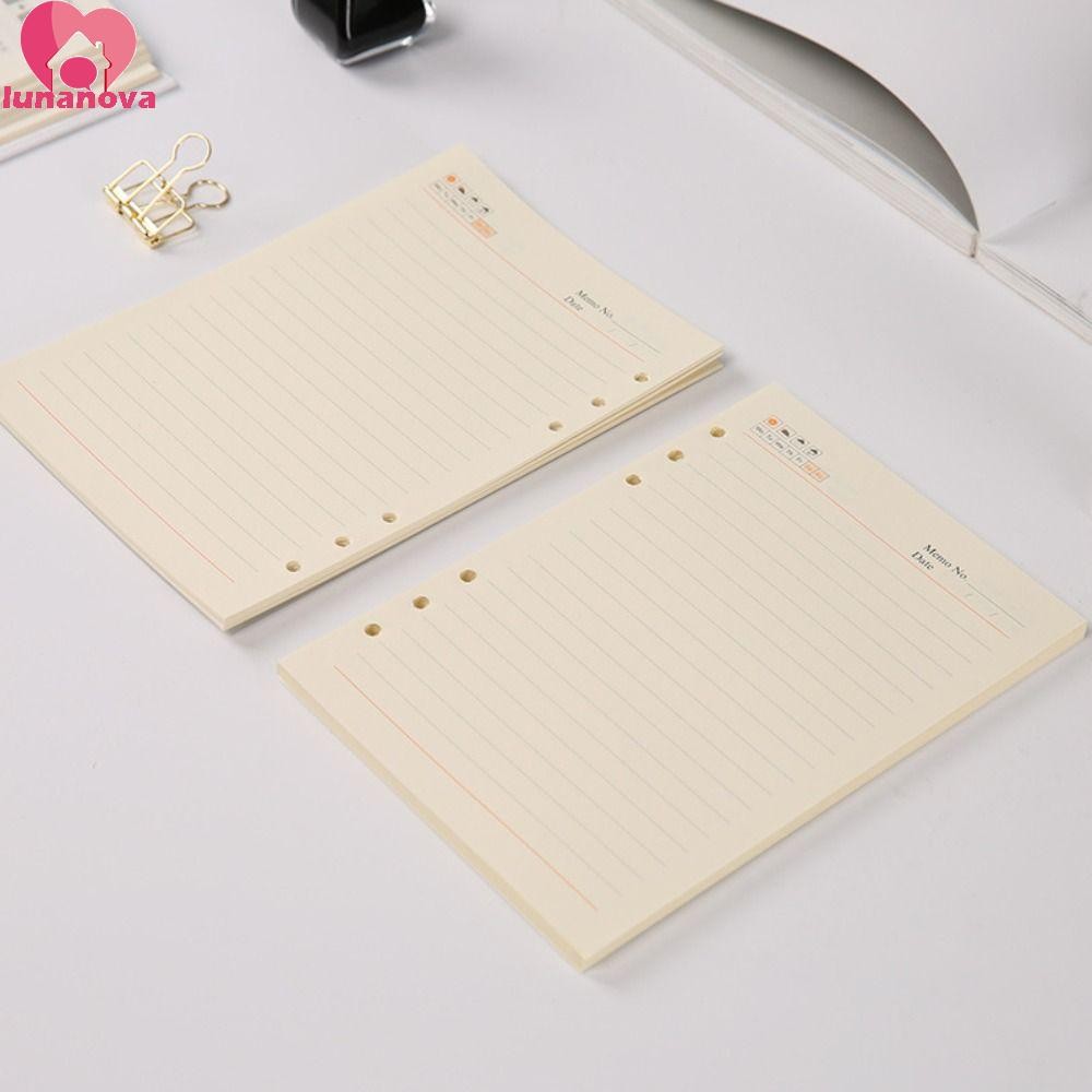 LUNANOVA ภายในเติม Spiral Binder กระดาษ, Liner Grid Lattice 80 แผ่น A5 ...