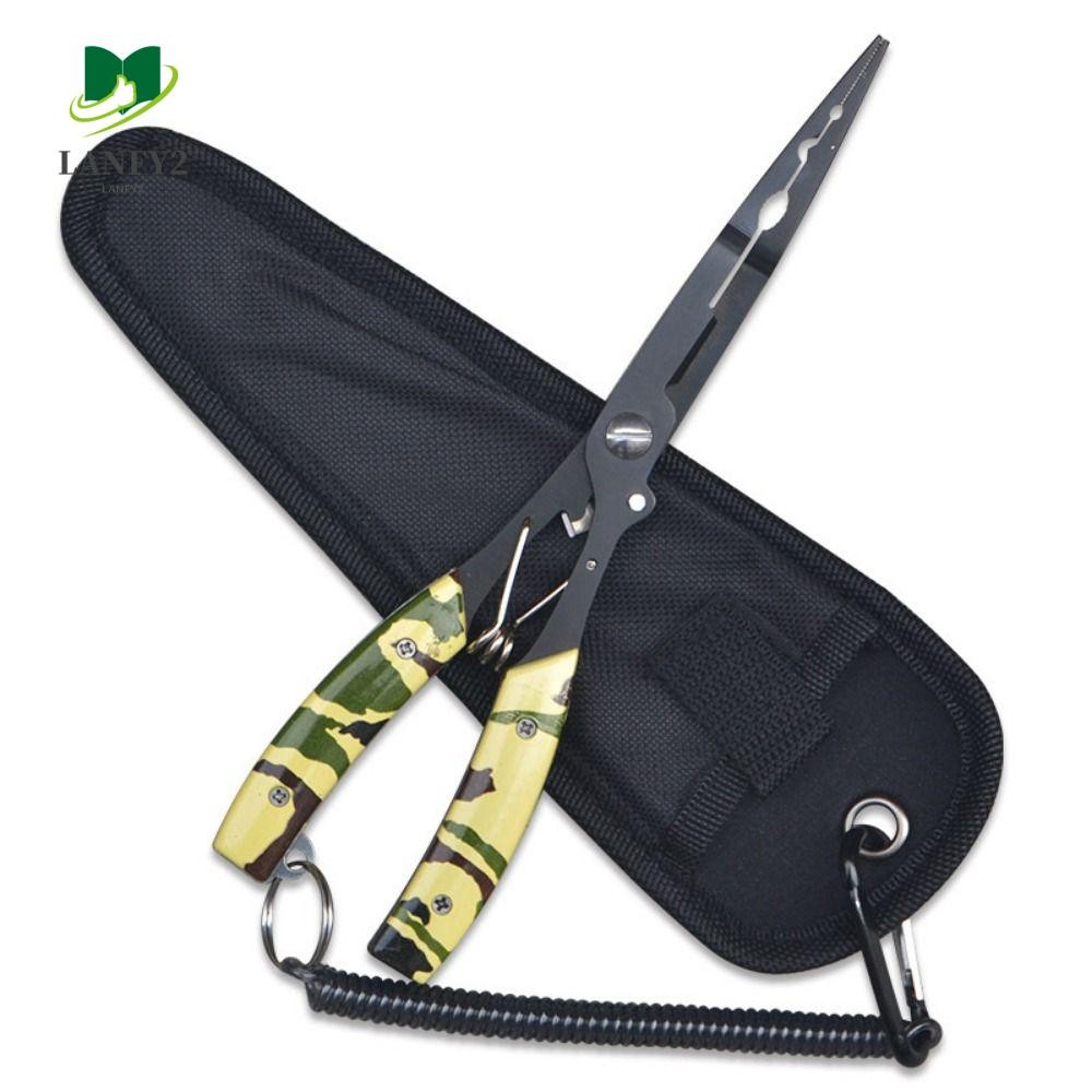 ALANFY คีมตกปลา, ตัดสายพร้อมที่จับยางคีมปากปลา Hook, Angling อุปกรณ์ Multi-functional Anti-slip ...