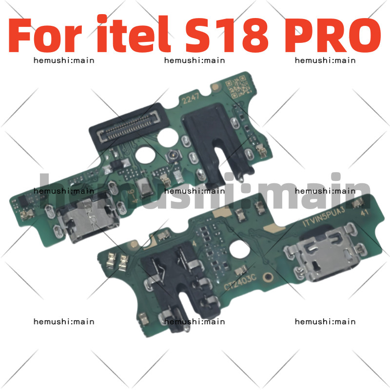 For itel S18 PRO USB แท่นชาร์จพอร์ตไมโครโฟนขั้วต่อ Fast Flex Cable ...