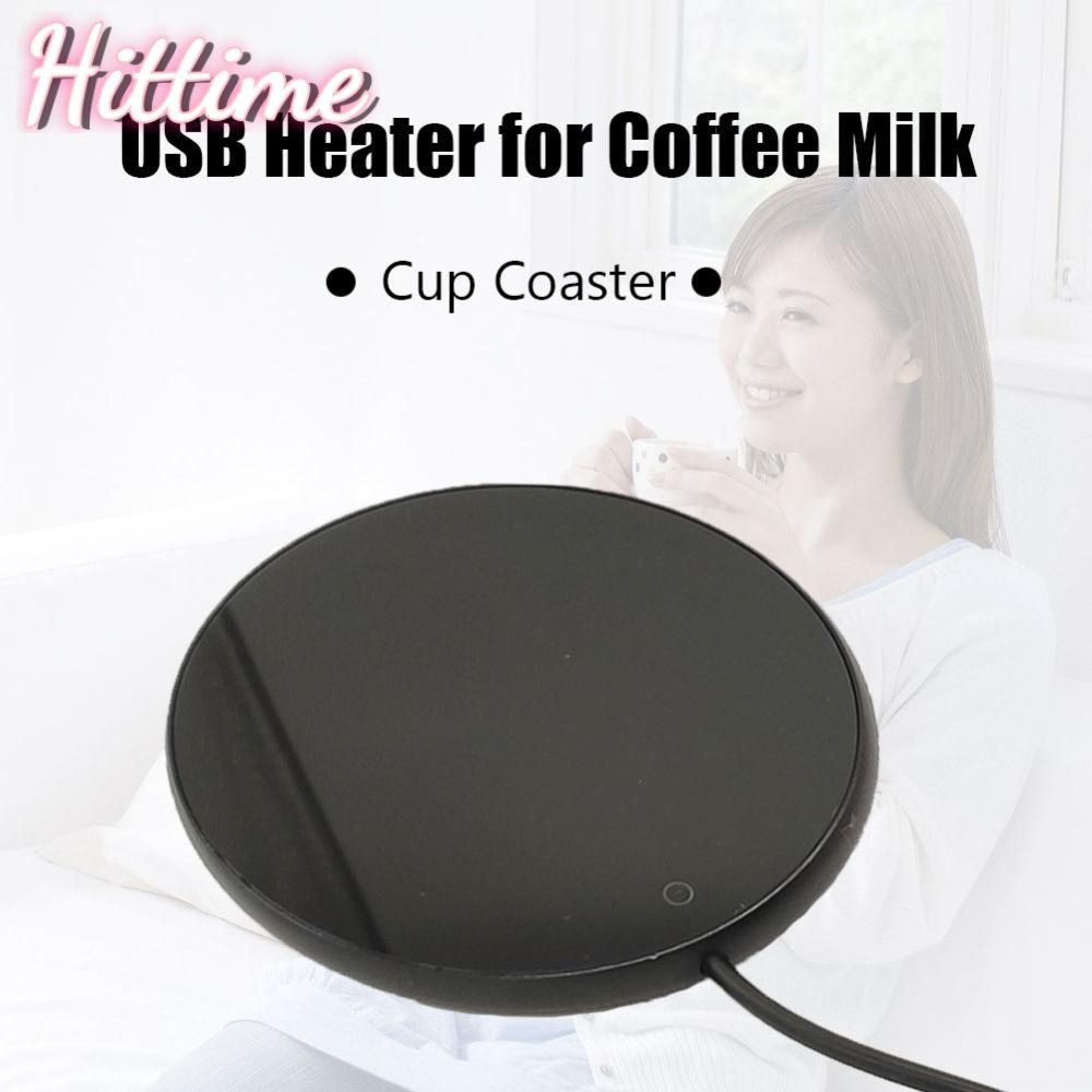 Hittime USB อุ่นถ้วย Wamer สําหรับกาแฟนมชาความร้อน Coaster สําหรับถ้วยแก้วเครื่องทําความร้อนนม ...