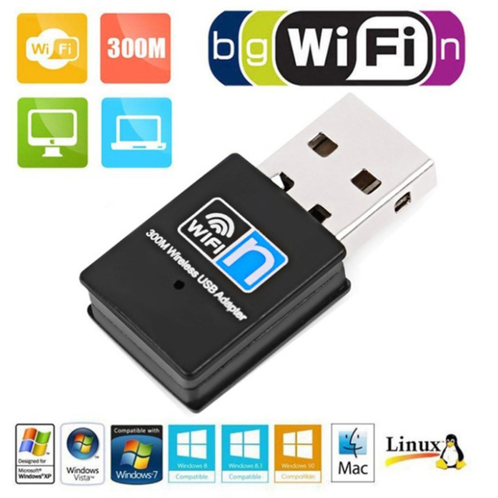 ไร้สาย Mini USB Wifi อะแดปเตอร์ 300/150Mbps USB Wifi Receiver Dongle ...