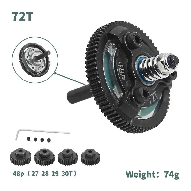 เหล็ก 48P 72T 76T 83T 86T 90T Spur Gear สําหรับ Trxs Slash Bandit Rustler Stampede 2WD RC รถ ...