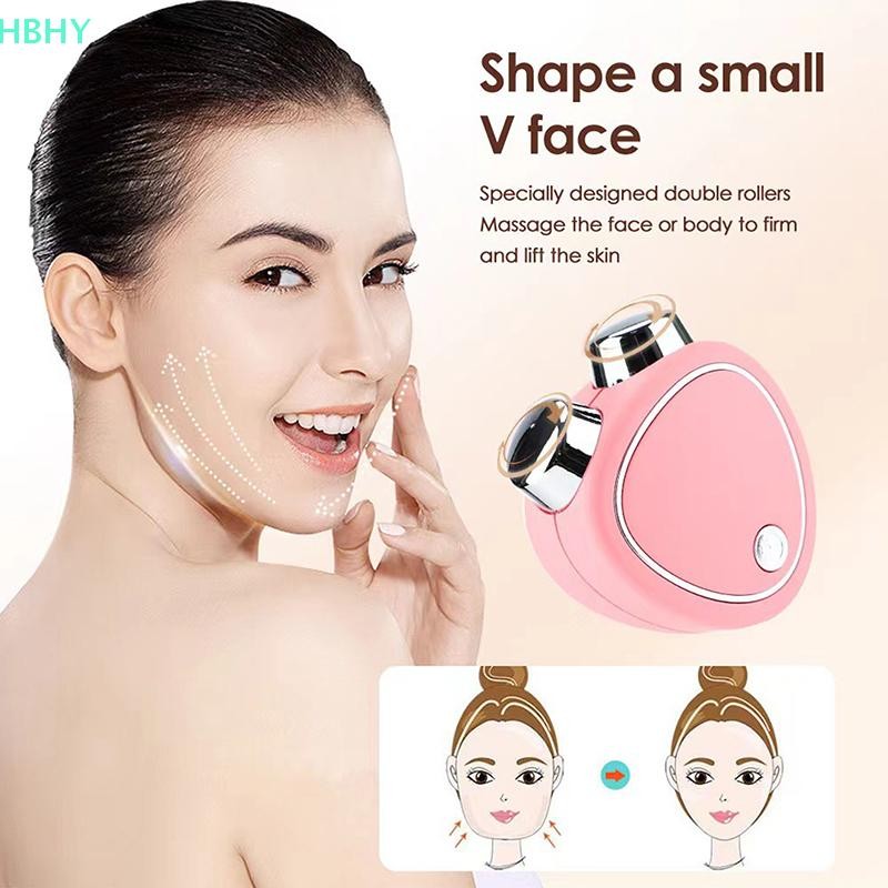 HB Mini Facial Massage เครื่องมือความงามแบบพกพา USB ชาร์จ al Skin Care ...