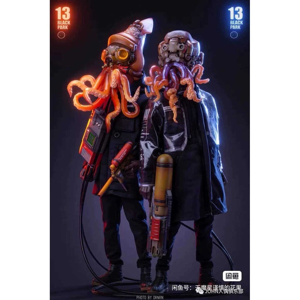 สีดํา 13 PARK B13 Octopus Brothers 1/6 Action Figure รุ่นอย่างเป็น ...