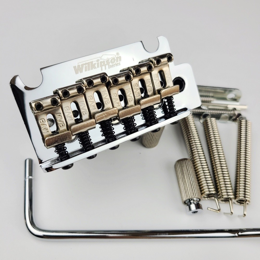 Wilkinson 2 โพสต์จุด Chrome Silver Double swing กีตาร์ไฟฟ้า Tremolo ...