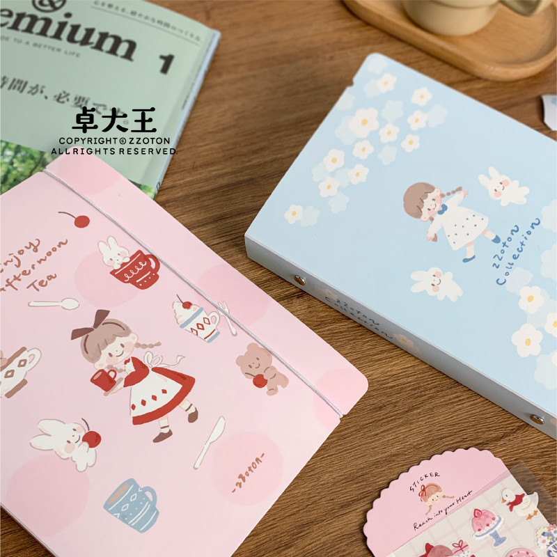 Zhuo Dawang สติกเกอร์หนังสือ A5 Binder Shell อัลบั้มภาพโพลารอยด์ ...
