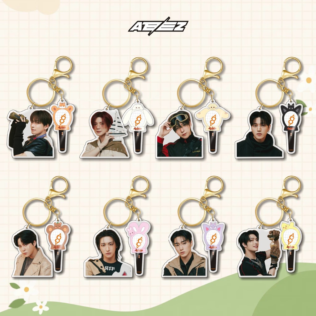 SQ1 ATEEZ พวงกุญแจอะคริลิค ANITEEZ ใน TREASURE จี้ Yeosang อุปกรณ์เสริม ...