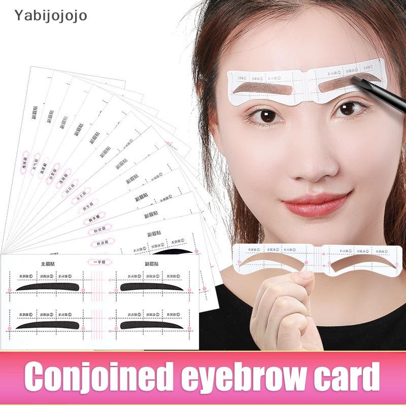 Yabijojojo ชุด Eyebrow-รูป Lazy Drawing Eyebrow Card Quick Eyebrow สติก ...