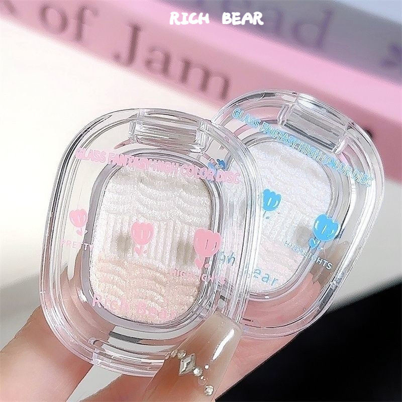 RICH BEAR ไฮไลท์กลิตเตอร์เนื้อละเอียดไล่ระดับสามสีเพื่อให้ใบหน้าดูสว่าง ...