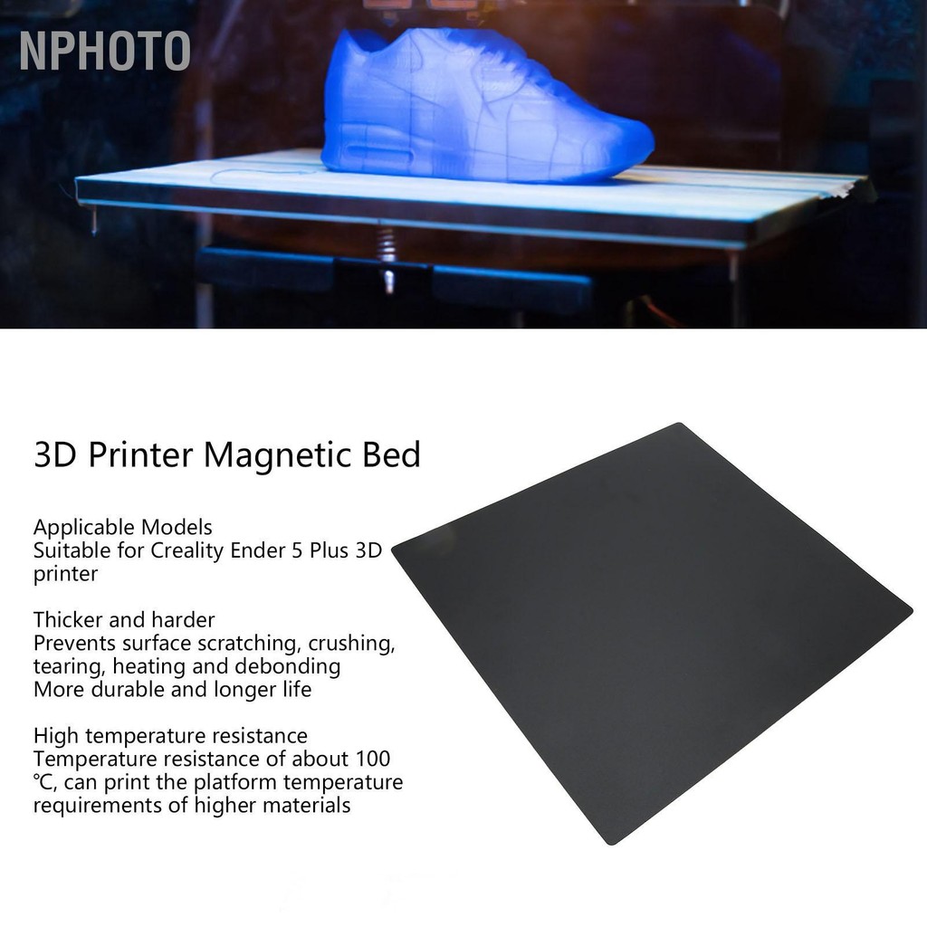 Nphoto 3D Printer Magnetic Bed High Temperature Resistant Surface ...