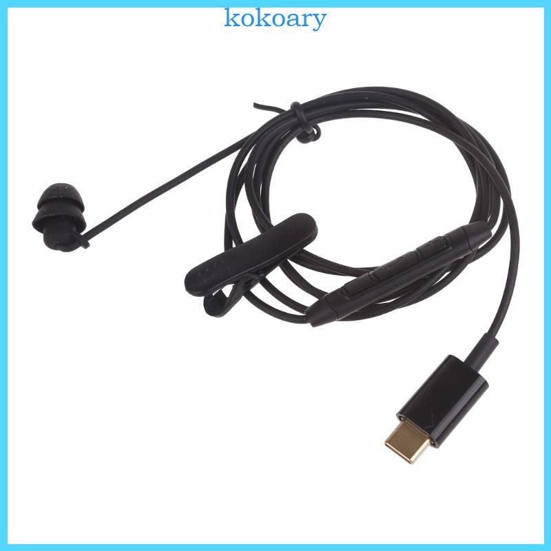 USB Type C Earphones Single Earbuds One Side Earplugs with Microphone ...