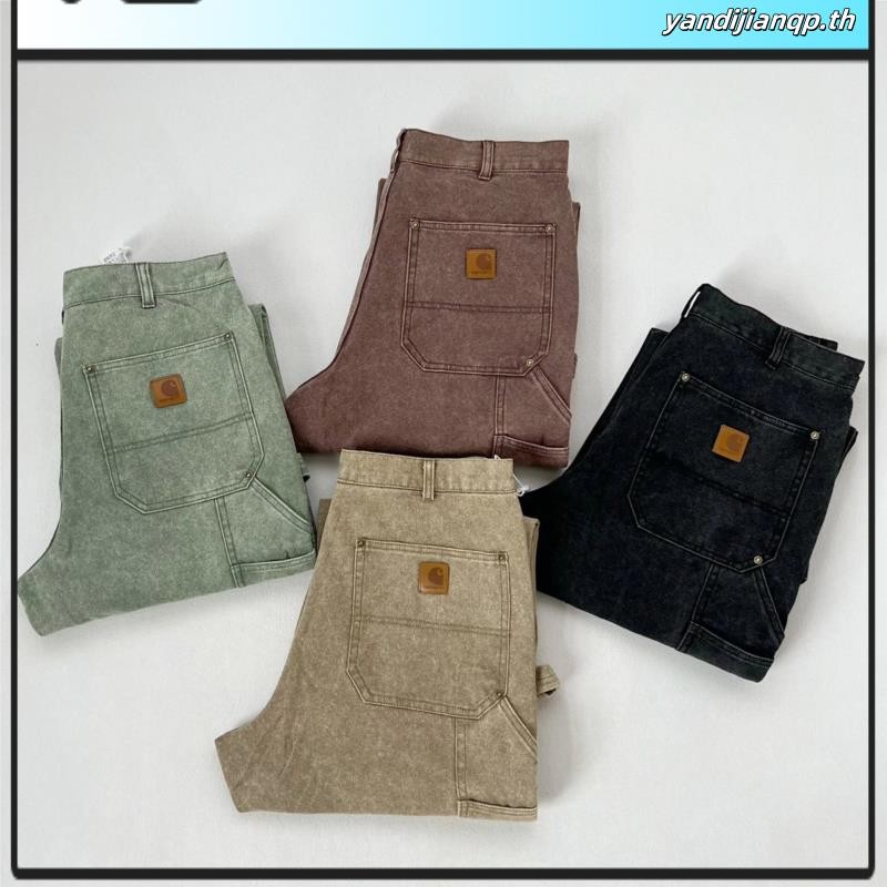 Carhartt B136 กางเกงขายาวลําลอง ผ้าหนัง ทรงหลวม สไตล์เรโทร | Shopee ...