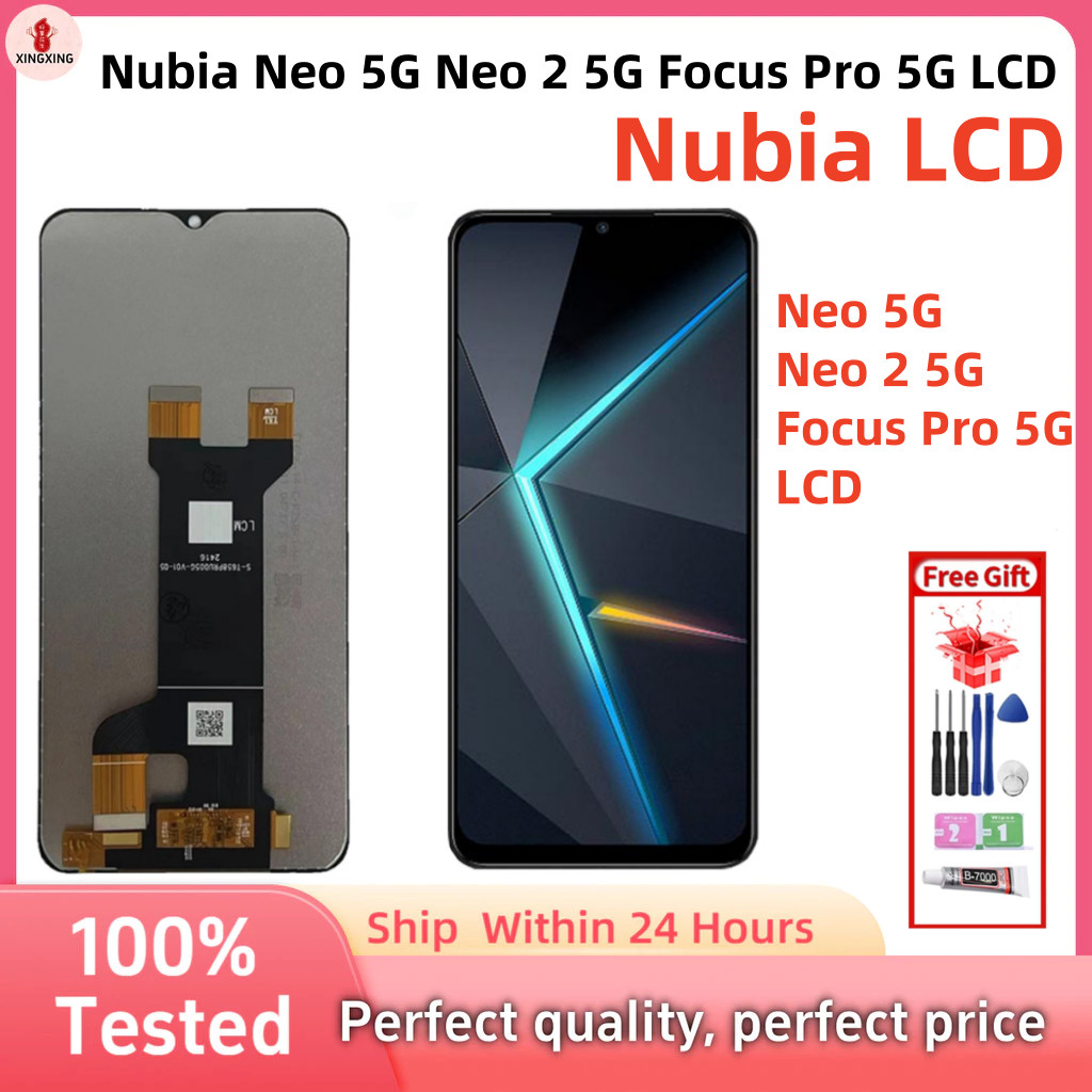 สําหรับ Nubia Neo 5G Neo 2 5G Focus Pro 5G LCD หน้าจอสัมผัสเปลี่ยนจอ ...