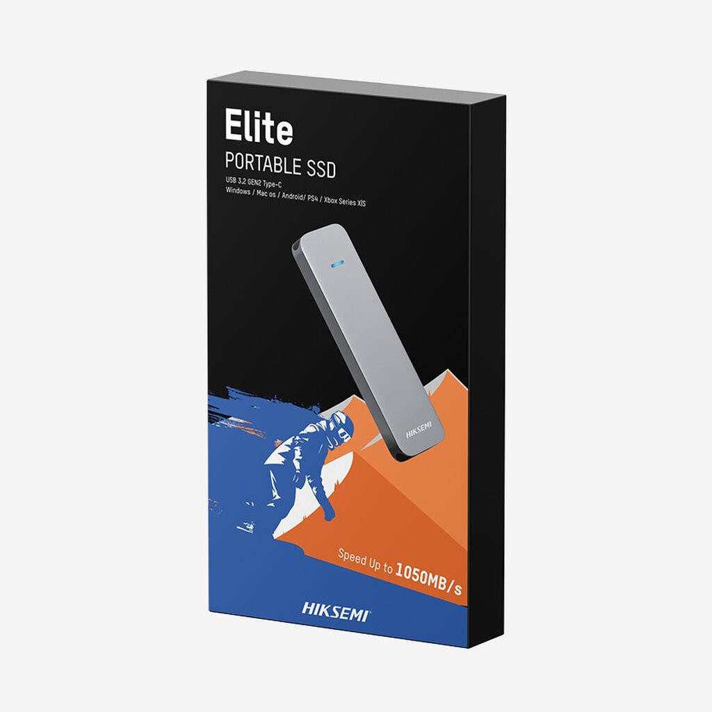 HIKSEMI Elite Portable SSD 1TB USB-C 3.2 Gen2 Upto 1050MB/s : HS-ESSD ...