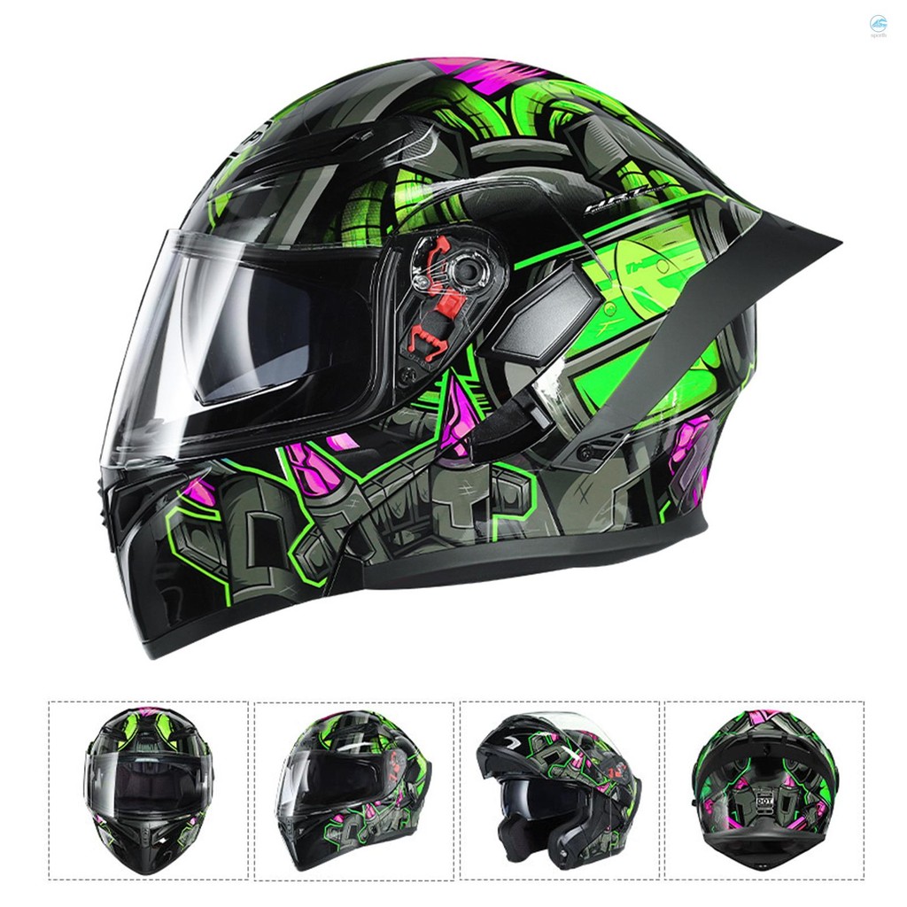 Crth หมวกกันน็อคมอเตอร์ไซค์ Unisex ผู้ใหญ่ Cool Rider อุปกรณ์ Four ...