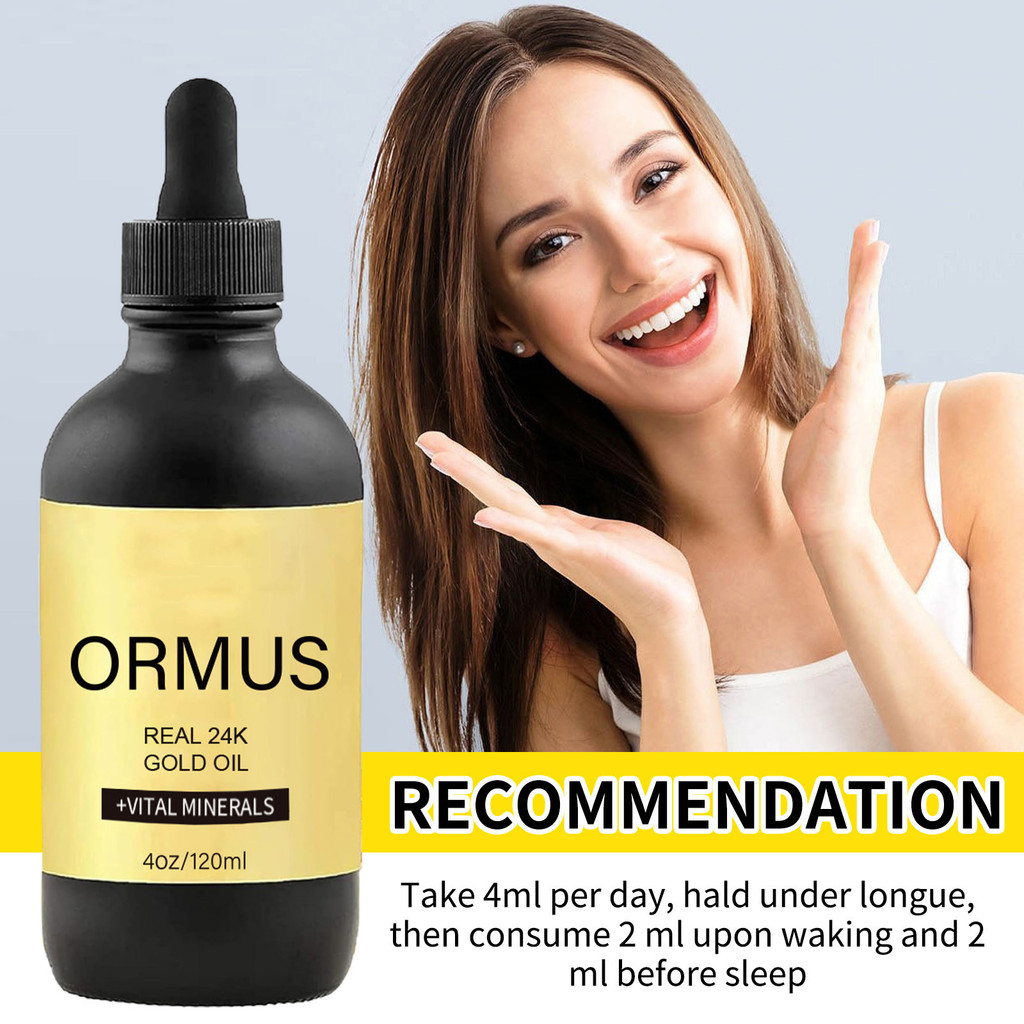 หยดสุขภาพแร่ 120 มล. Ormus Gold Oil 24K Essence Drops | Shopee Thailand
