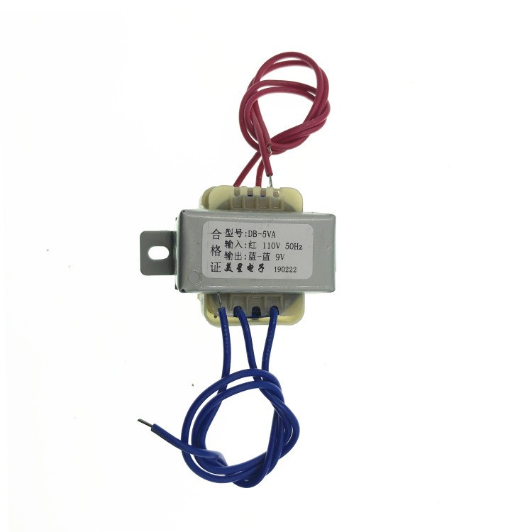 หม้อแปลงไฟฟ้า 5W 110V ถึง 9V 0.55A 110V อินพุต DB-5VA EI41 * 20 | Shopee Thailand