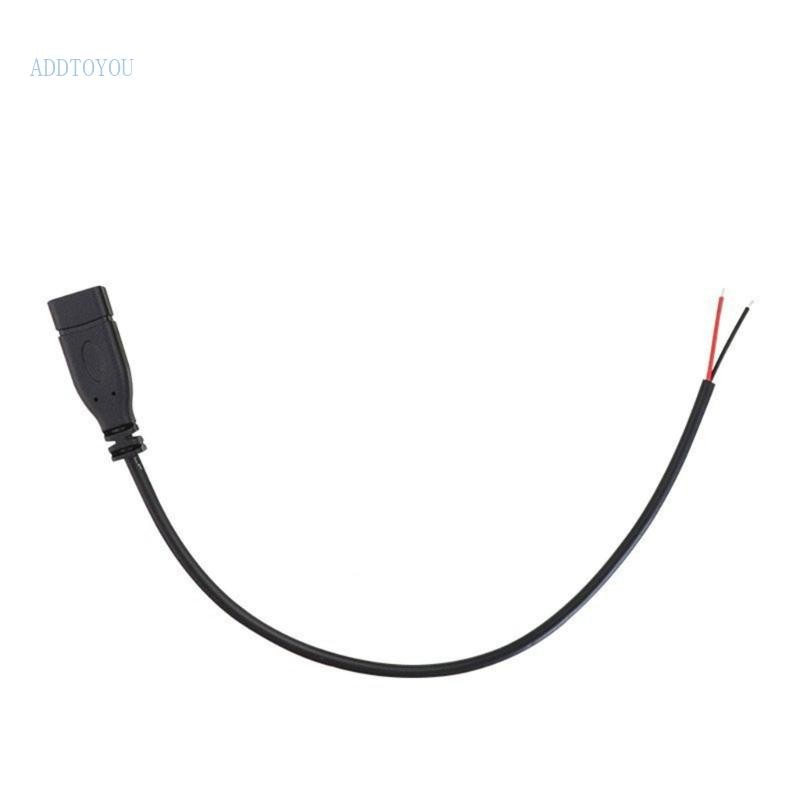 3C Type C Pigtail Cable Extension สายไฟ USB C ถึง 2 Pin Bare Wire Open ...