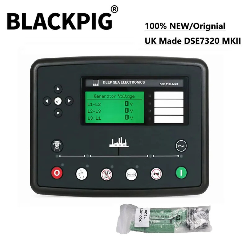 สหราชอาณาจักรทำต้นฉบับทะเลลึก DSE7320 MKII เครื่องกำเนิดไฟฟ้าควบคุมคัดลอก7320 AMF อัตโนมัติ ...