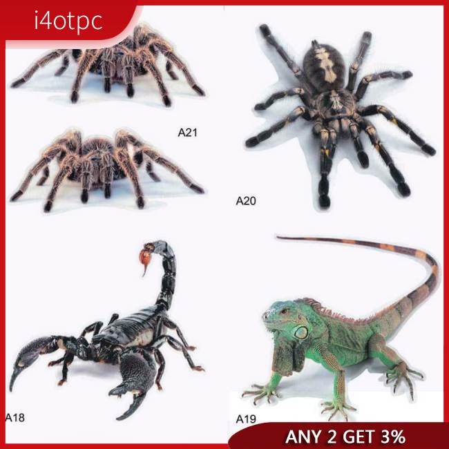 I4otpc ที่ไม่ซ้ํากัน 3D สัตว์การ์ตูนออกแบบ PVC Decals รถตลกสติกเกอร์ Body จัดแต่งทรงผมสติกเกอร์ ...