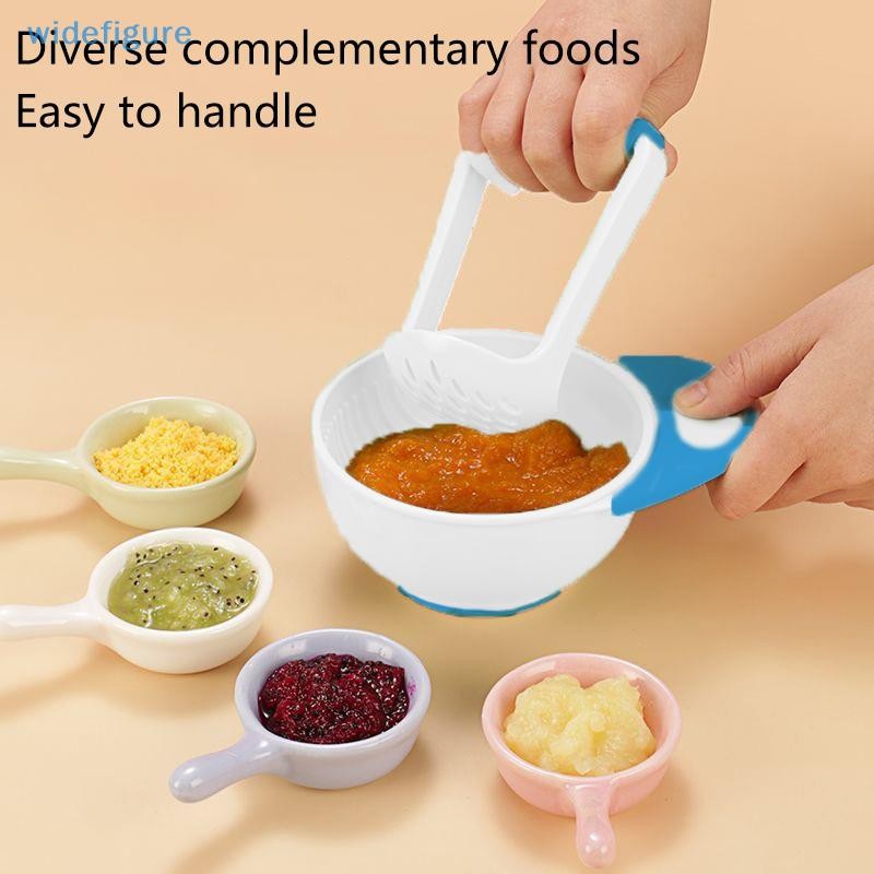 Widefigure 1 ชุดเครื่องบดอาหารเด็ก Feeder Mashing ชาม Mashers Smash ...