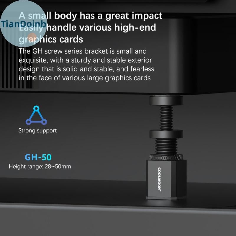 TianYe 50-120 มม.ผู้ถือกราฟิกการ์ดผู้ถือการ์ดแนวตั้งวงเล็บอลูมิเนียมการ์ด GPU ผู้ถือสนับสนุน ...
