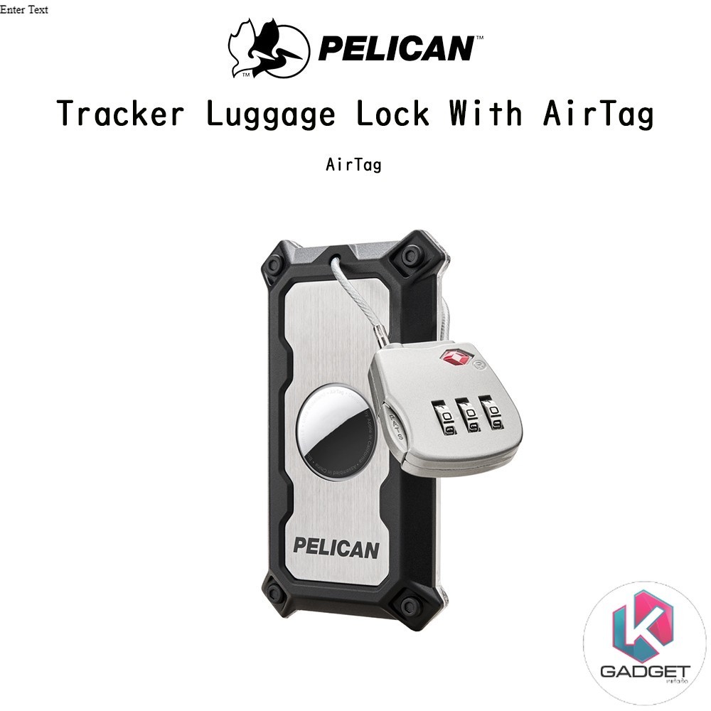 PELICAN Tracker Luggage Lock With AirTag เคสกันกระแทกพร้อมกุญแจTSAเกรด ...
