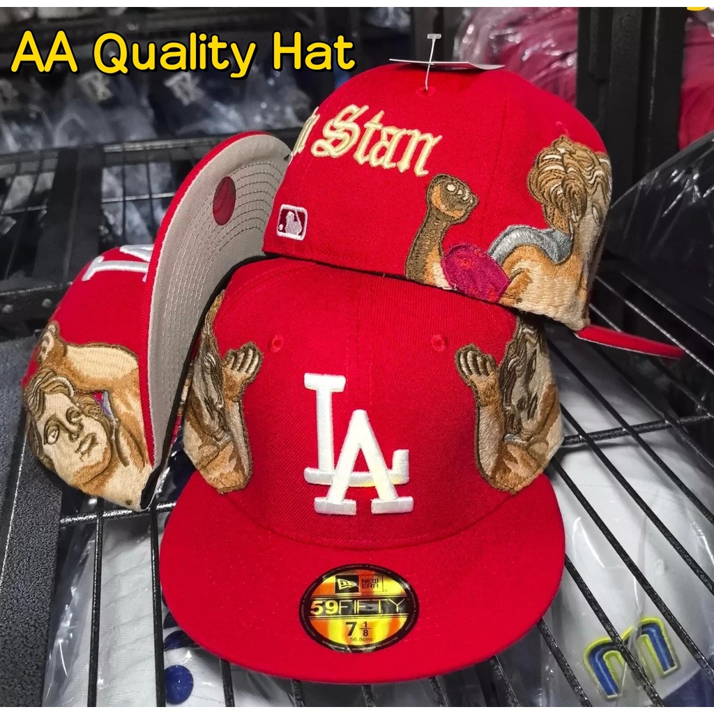 Mlb Jon Stan X ใหม่ Er.a Los Angeles Dodgers สีแดง Fiftted หมวก Bisbal ...