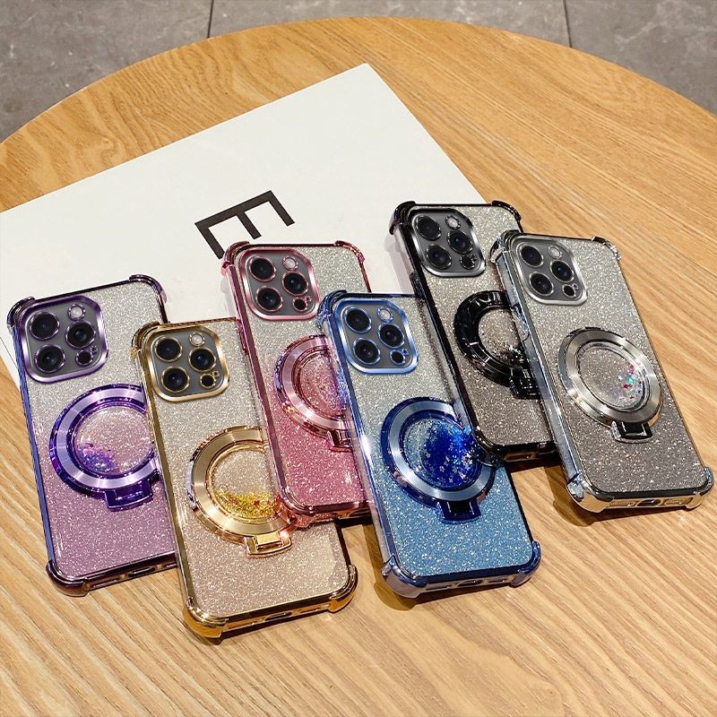 Bling Glitter สําหรับ for iPhone 16 15 14 13 12 Pro Plus ชุบกันกระแทก ...