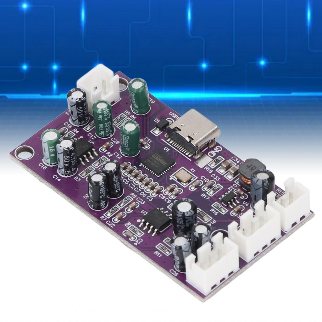DSP Digital Reverb โมดูล PCB เสียงจูนออนไลน์สำหรับคอมพิวเตอร์ DC12-18V ...