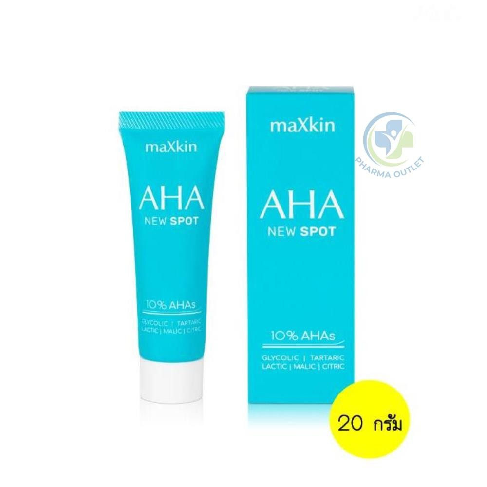 [ล็อตใหม่ ของแท้]MAXKIN AHA NEW SPOT 10% 20G เพิ่มประสิทธิภาพการผลัดเซลล์ผิว | Shopee Thailand