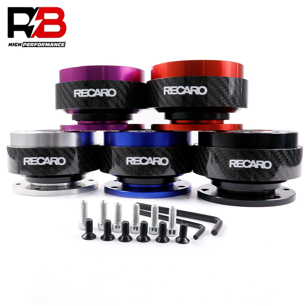 Jdm สไตล์ RECARO พวงมาลัยรถ Quick Release Steering Hub Kit Adapter ...