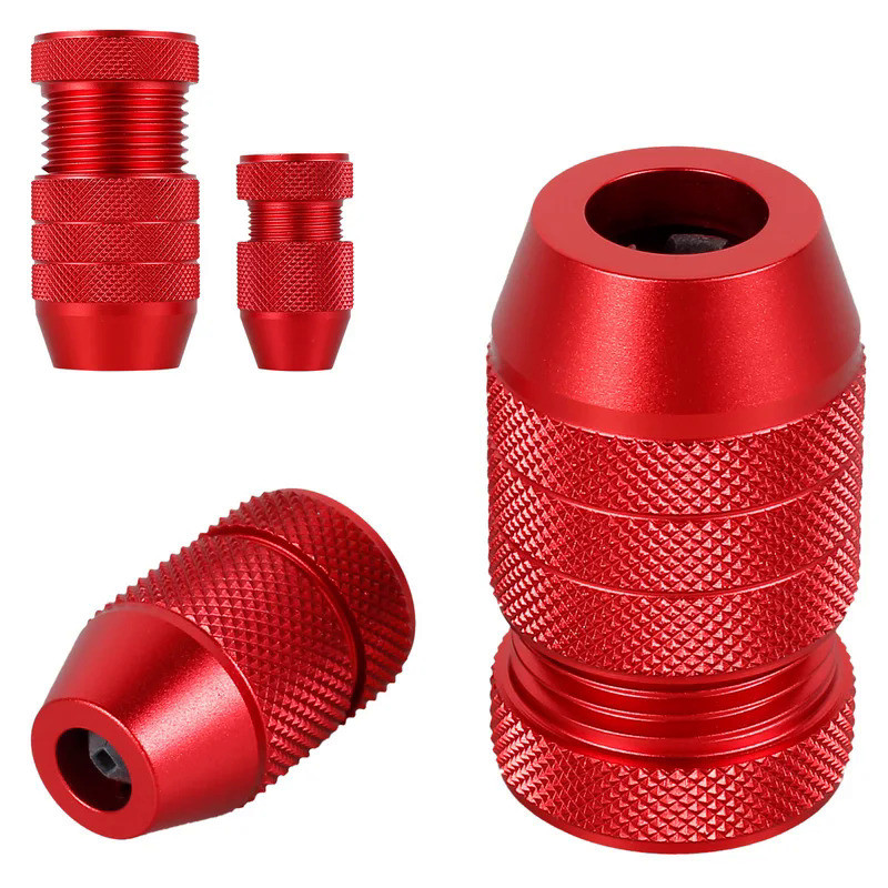 2Pcs Drill Depth Stop Adjustable Drill Bit Stop Collar Aluminum Alloy ...