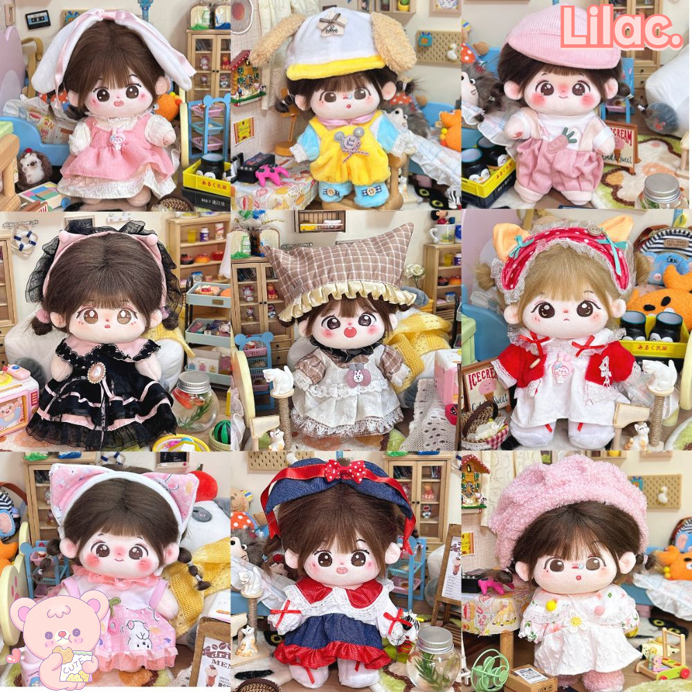 LILAC ตุ๊กตาแต่งตัว,BJD OB11 ตุ๊กตาหมวก,น่ารัก Hand-made ของขวัญ 20 ซม.ผ้าฝ้ายตุ๊กตาชุดตุ๊กตาของ ...