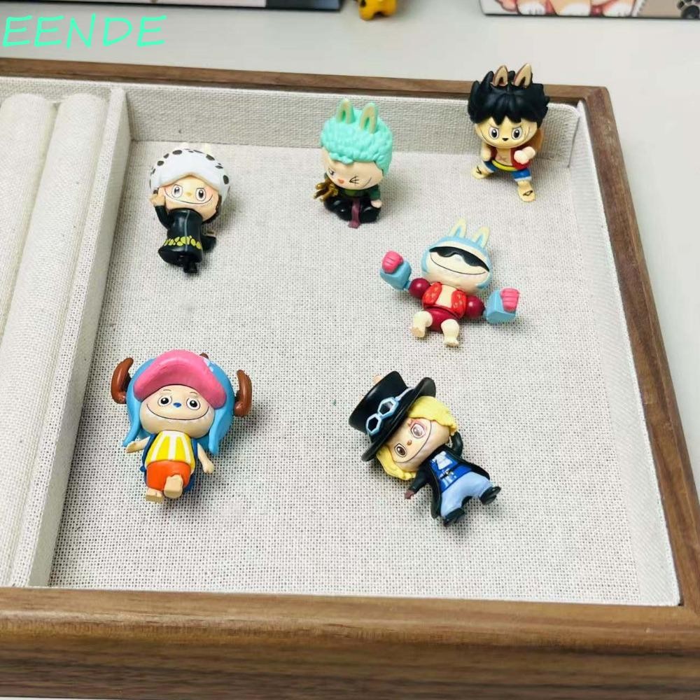 EENDE Chopper Labubu น่ารักเมล็ด,เรซิ่น Handmade Luffy Labubu ตุ๊กตา ...
