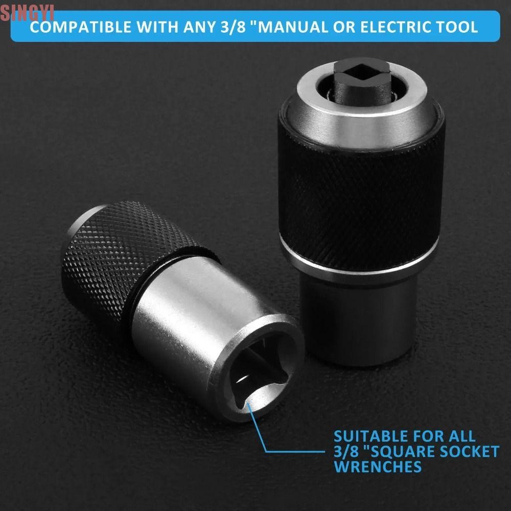 SINGYI 1/3 ชิ้น Tap Socket Adapter ชุด, 1/4-1/2 ก๊อกปรับ Jaw Tap ...