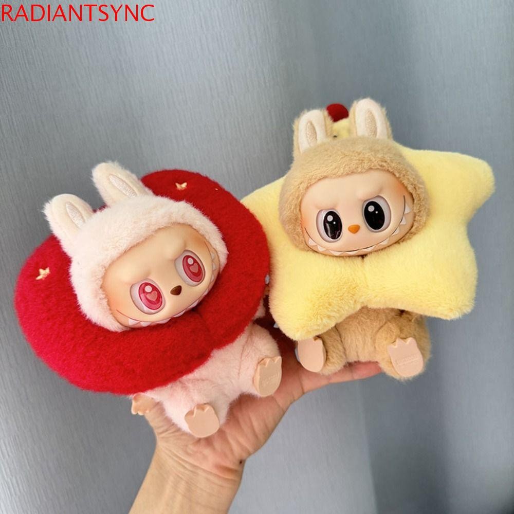 Radiantsync นั่ง Labubu ตุ๊กตาหมวก,ต้นคริสต์มาสสีแดงอร่อย Labubu Time ตุ๊กตาผ้า,ของเล่นเสื้อผ้า ...
