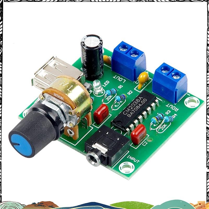 Super Mini Power Amplifier Board 5W + 5W HiFi 2-Channel PM CM2038 5V ...