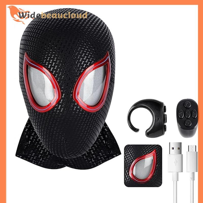 Widebeaucloud Spiderman หมวกหน้ากาก Moving Eyes คอสเพลย์ Moving Eyes ...
