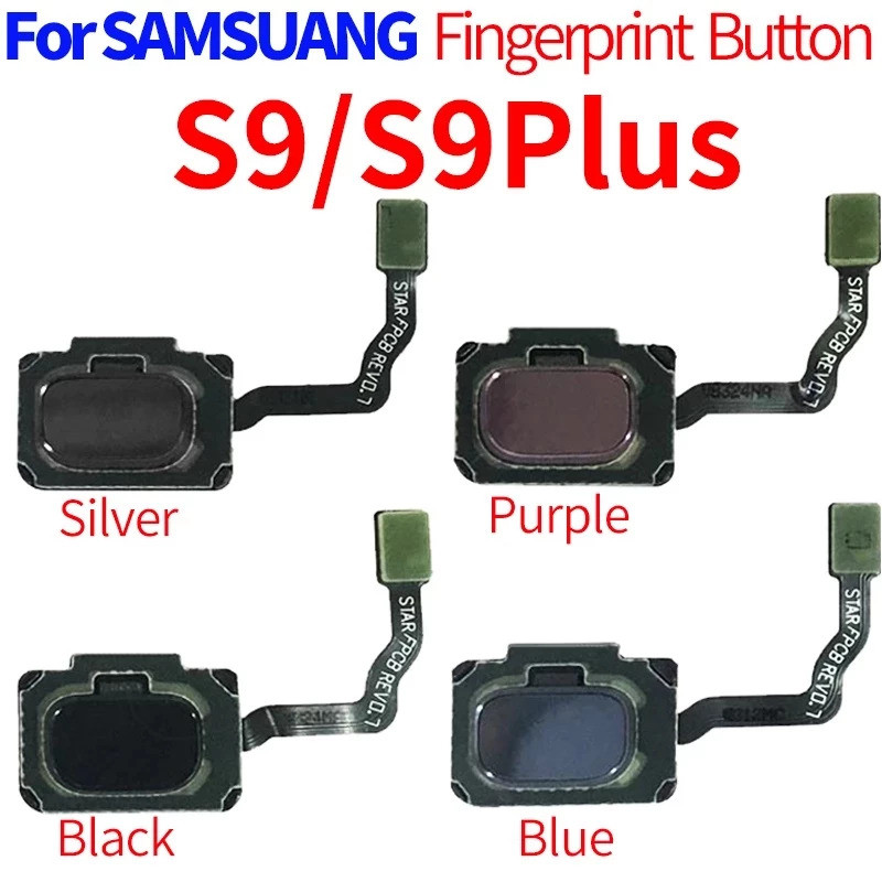 ใหม่เครื่องสแกนลายนิ้วมือสําหรับ Samsung Galaxy S9 S9 Plus ปุ่มบ้าน ...