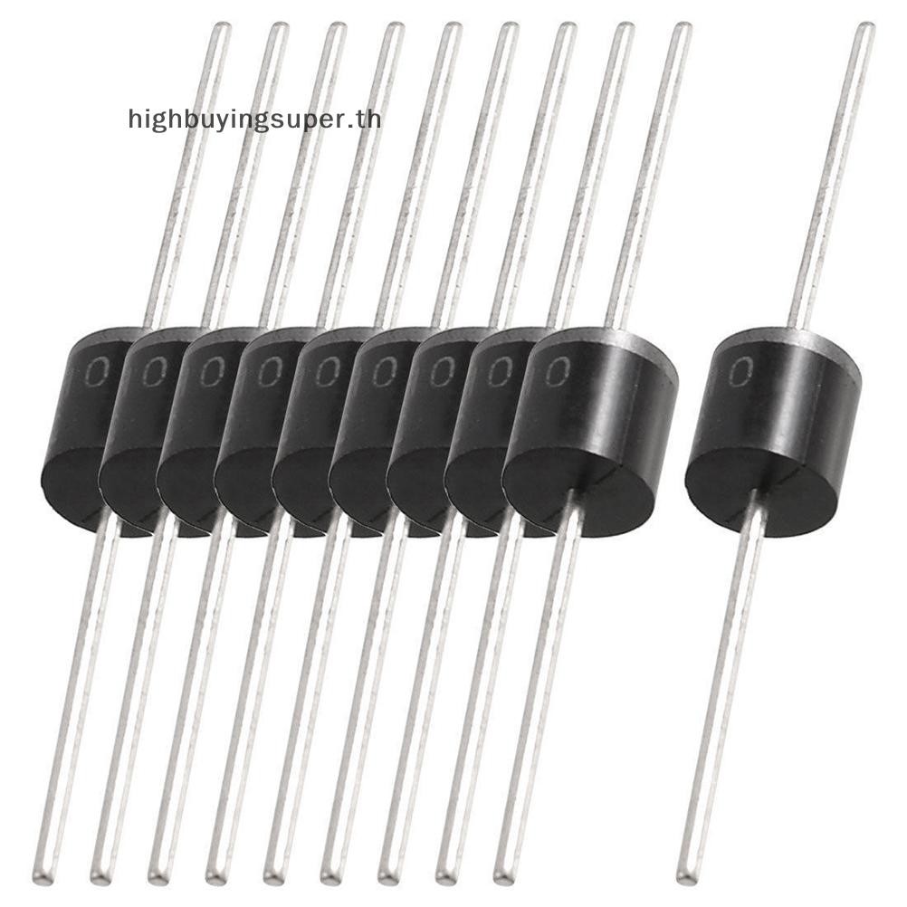 Hrth 20pcs 10A10 10Amp 1000V 10A 1KV R-6 MIC วัตถุประสงค์ทั่วไป Axial Rectifier ไดโอด HRTH ...