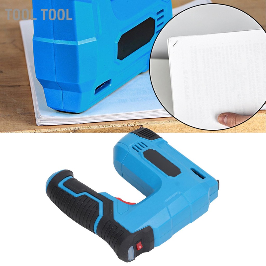 Tool Cordless Staple Gun Kit Household Portable Lithium Electric ...