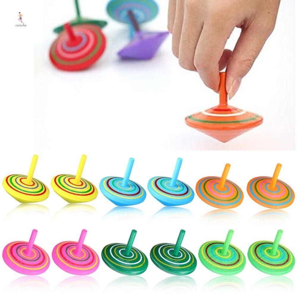 Cross Woode Spinning Top ของเล่นเด็กอนุบาลของขวัญสนุกบรรเทาความเครียด ...