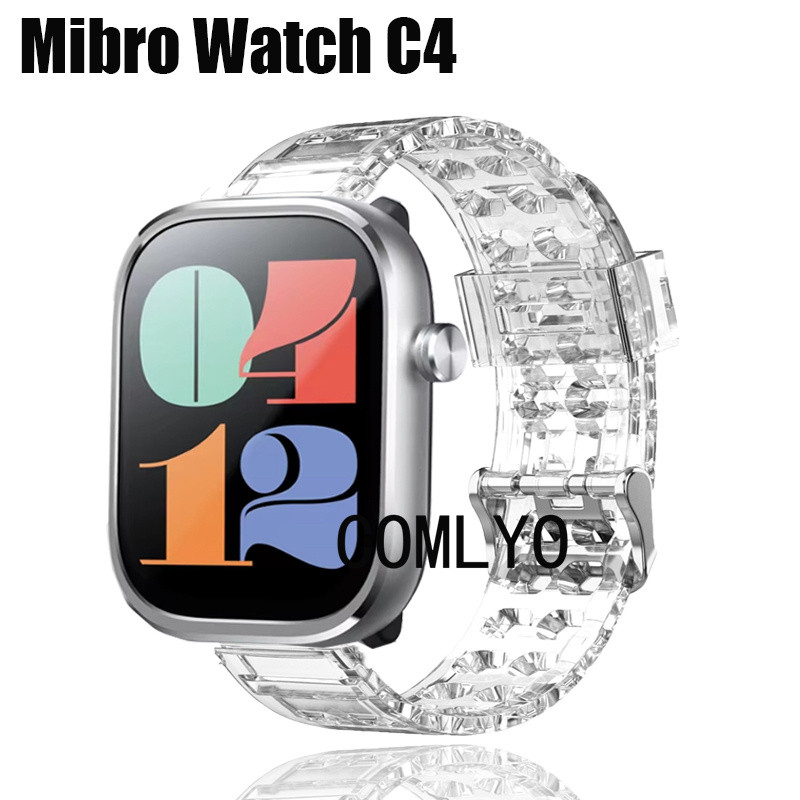 สําหรับ Mibro Watch C4 สายรัดสมาร์ทวอท์ช TPU Clear Band ผู้หญิงผู้ชายเข็มขัดกีฬาแบบนุ่ม | Shopee ...