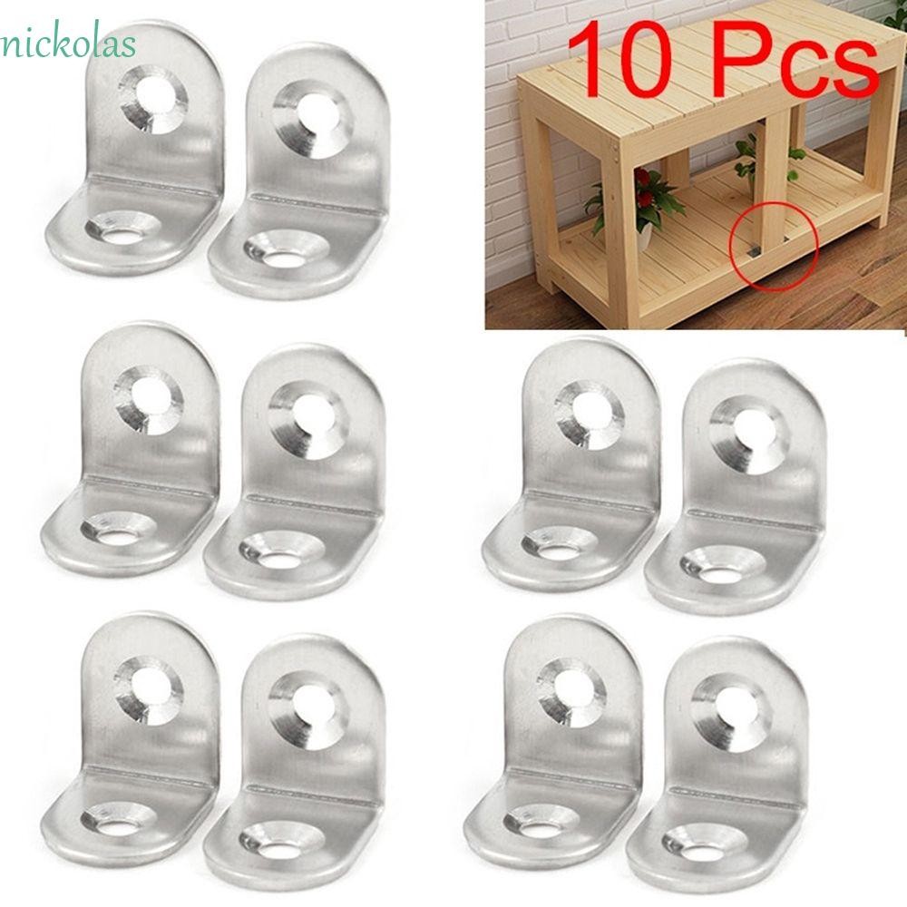 NICKOLAS ฉากยึดมุม Silver Tone 20 มม. โลหะหัตถกรรมรอบ End 90 องศาเฟอร์นิเจอร์ | Shopee Thailand